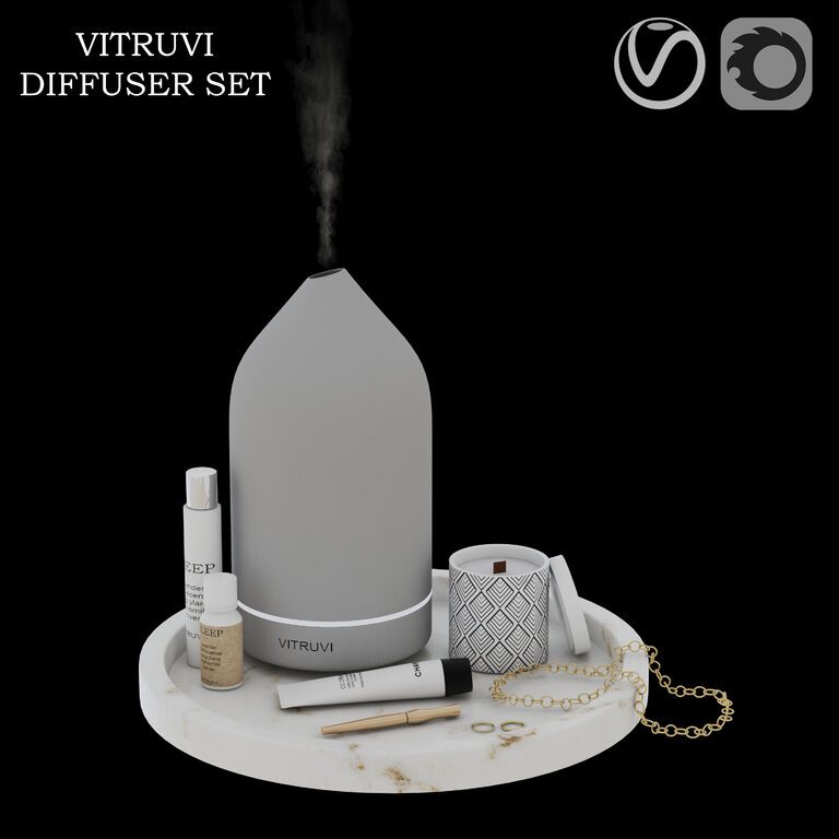 Vitruvi Diffuser Set (111828) 3D model - Download 3D model Vitruvi ...