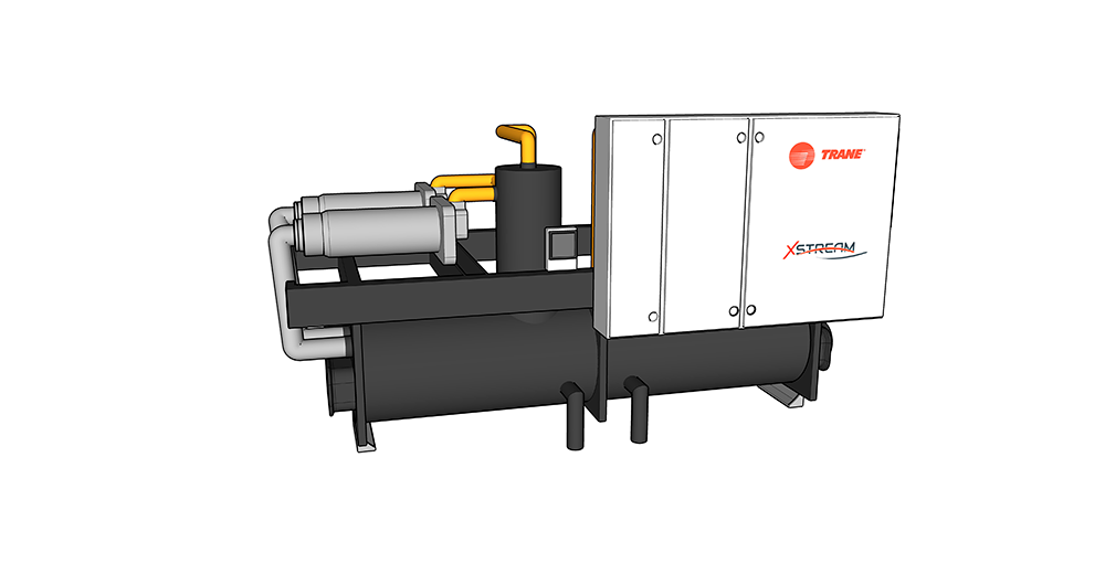 Refrigeration machine Chiller "Trane" (129949) 3D model - Download 3D ...