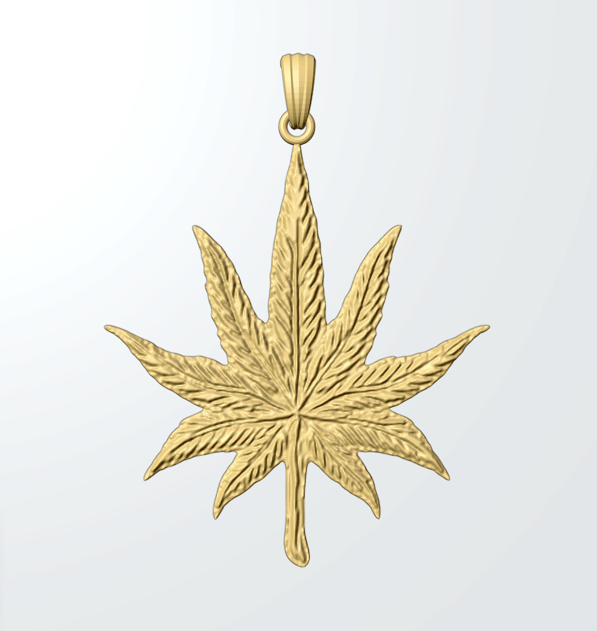 Cannabis Leaf (134659) 3D model - Download 3D model Cannabis Leaf ...