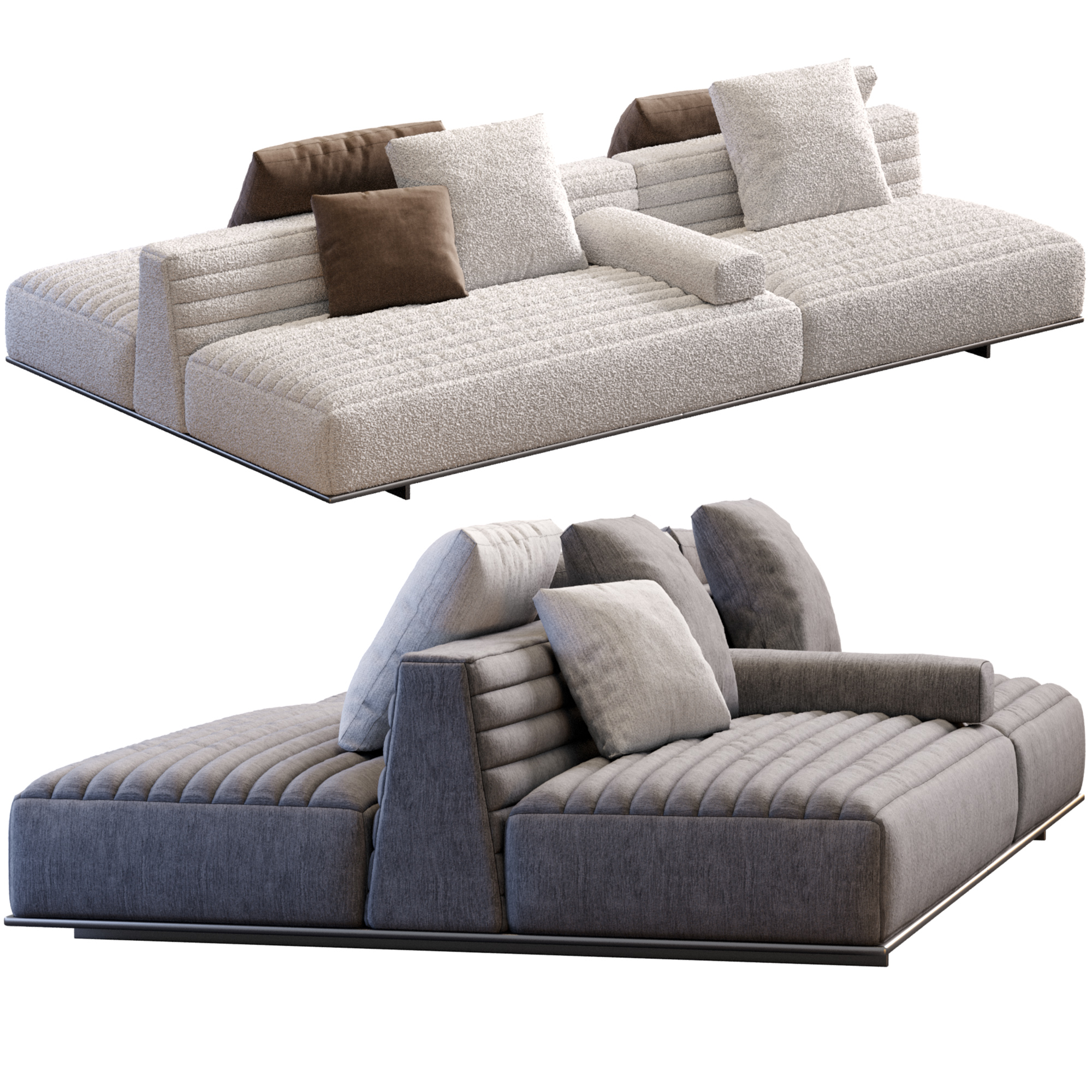 Sofa Roger By Minotti (334002) 3D model - Download 3D model Sofa Roger ...