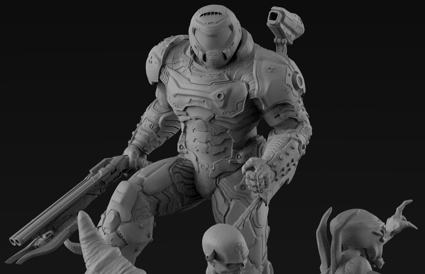 CYBERDEMON DOOM (127118) 3D model - Download 3D model CYBERDEMON DOOM ...